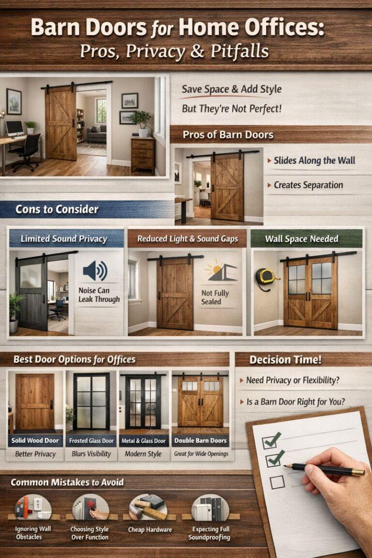 Barn Doors for Home Offices: Pros, Privacy & Pitfalls